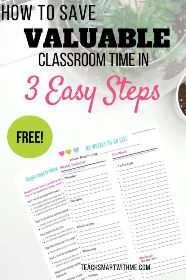 How to Save Valuable Time in the Classroom: An Easy 3-Step System ...