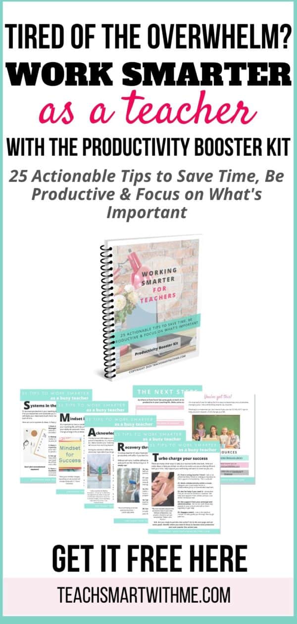 How to Work Smarter, Not Harder as a Teacher + Free Printable - TEACH ...